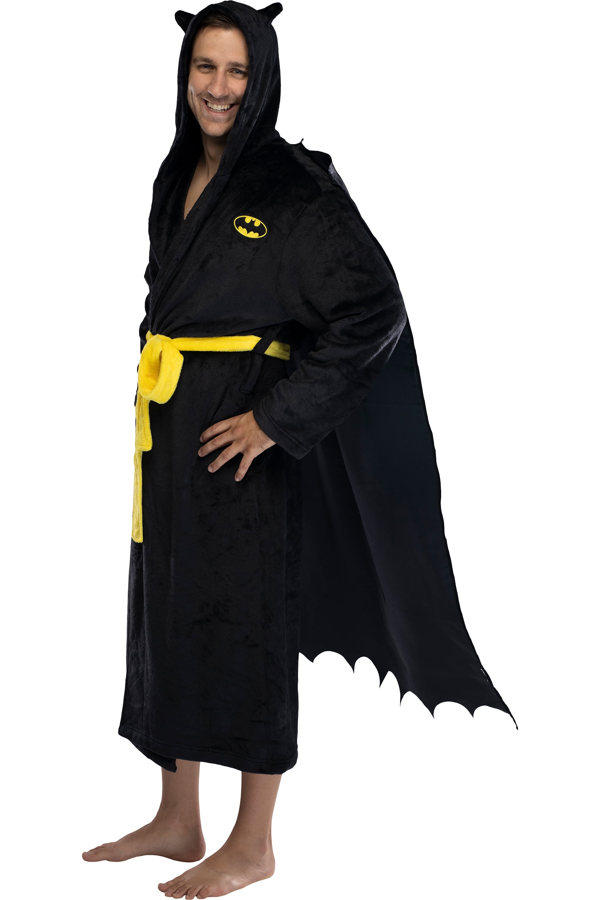 DC Comics Batman, Superman, Flash Plush Fleece Hooded Adult Costume ...