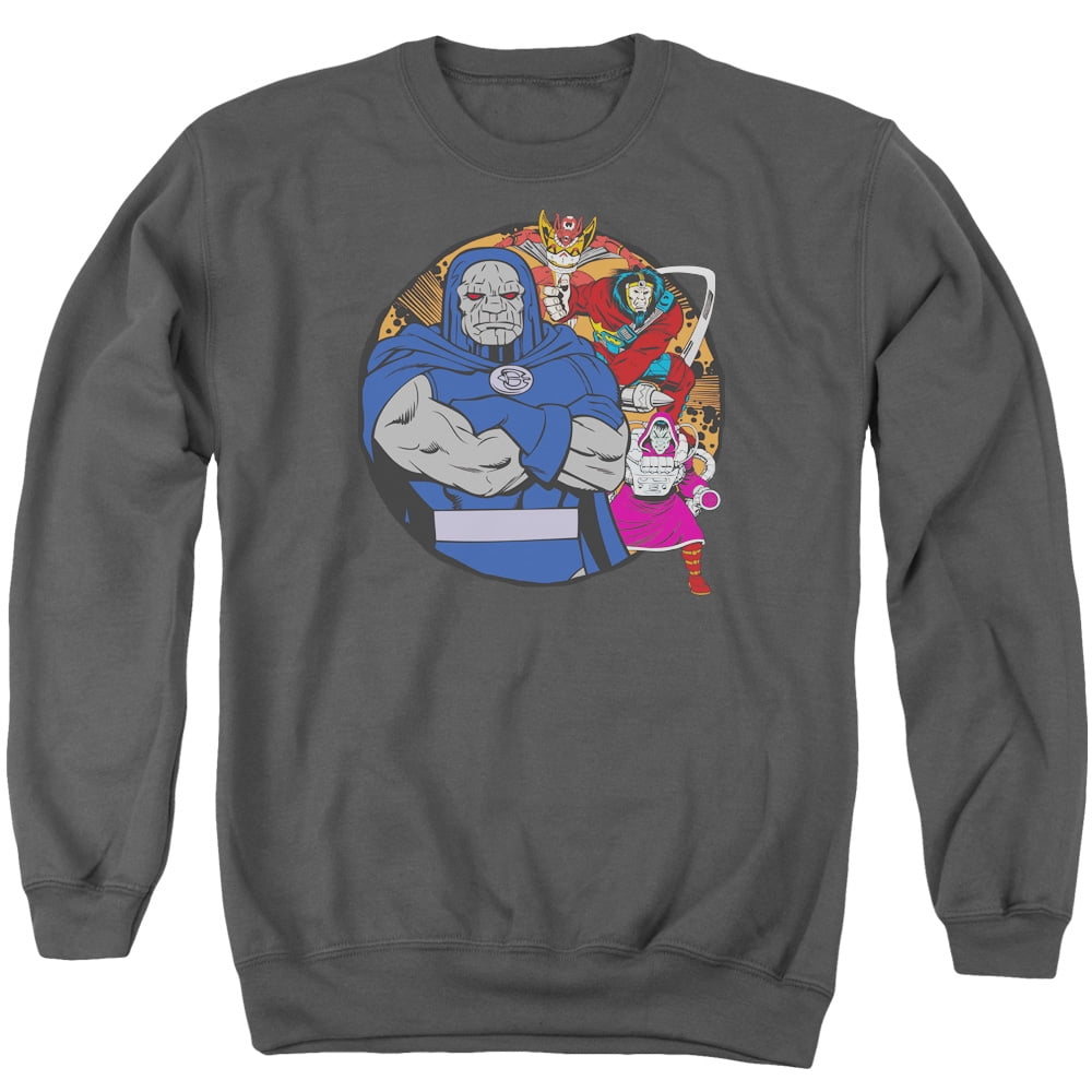 DC Comics Apokolips Represent Adult Crewneck Sweatshirt Charcoal ...