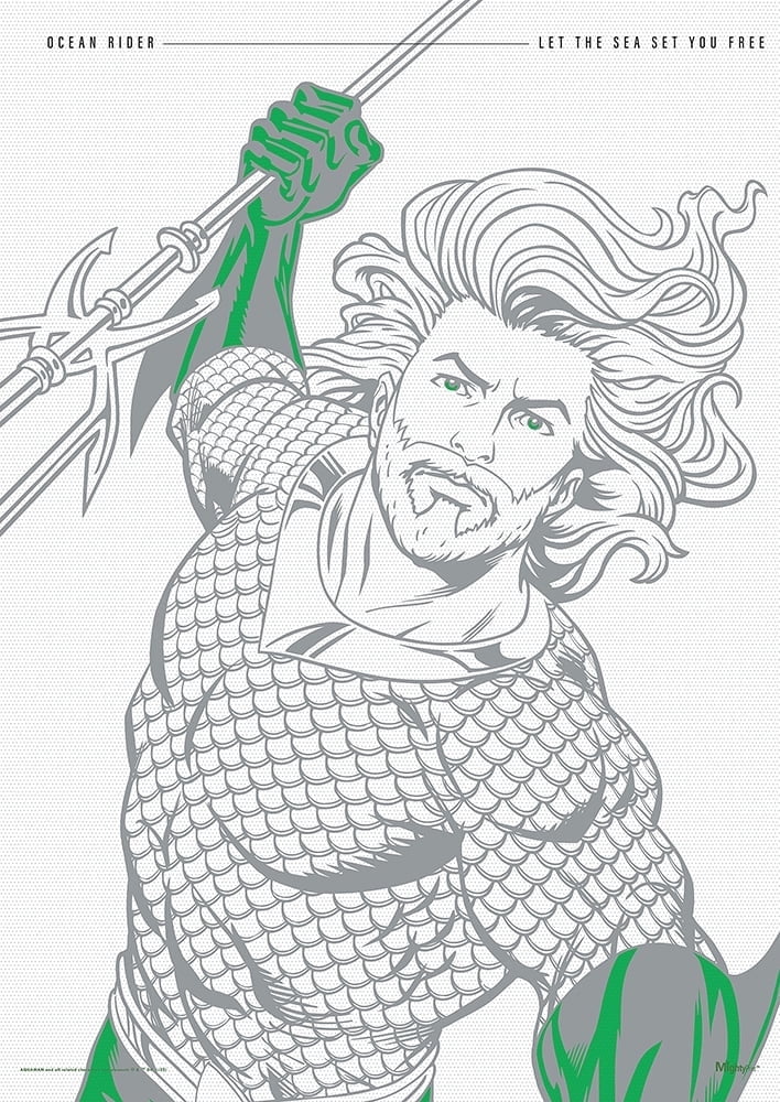 DC Comics (Aquaman - Legendary Part 3) MightyPrint™ Wall Art MP17240806 ...