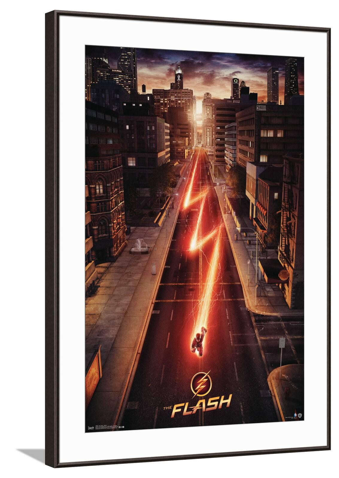 DC Comics Arrowverse The Flash - Street One Sheet Canvas Wall Poster ...