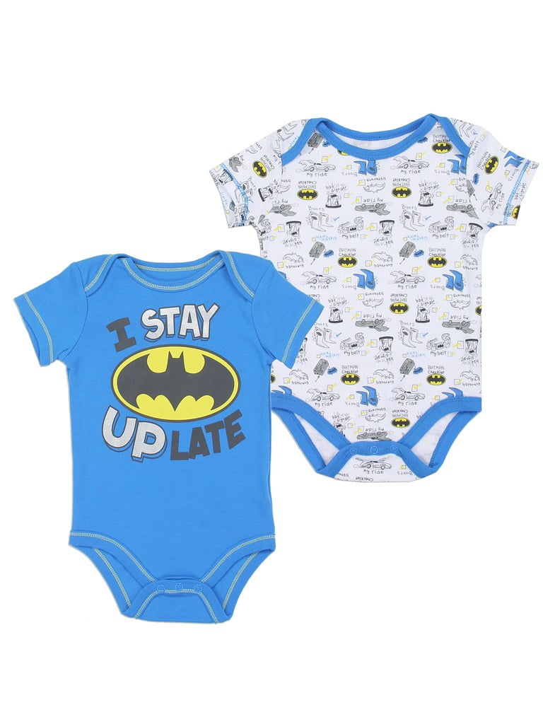 DC Comics Baby Boys' Batman Bodysuit 2 Pack - Walmart.com