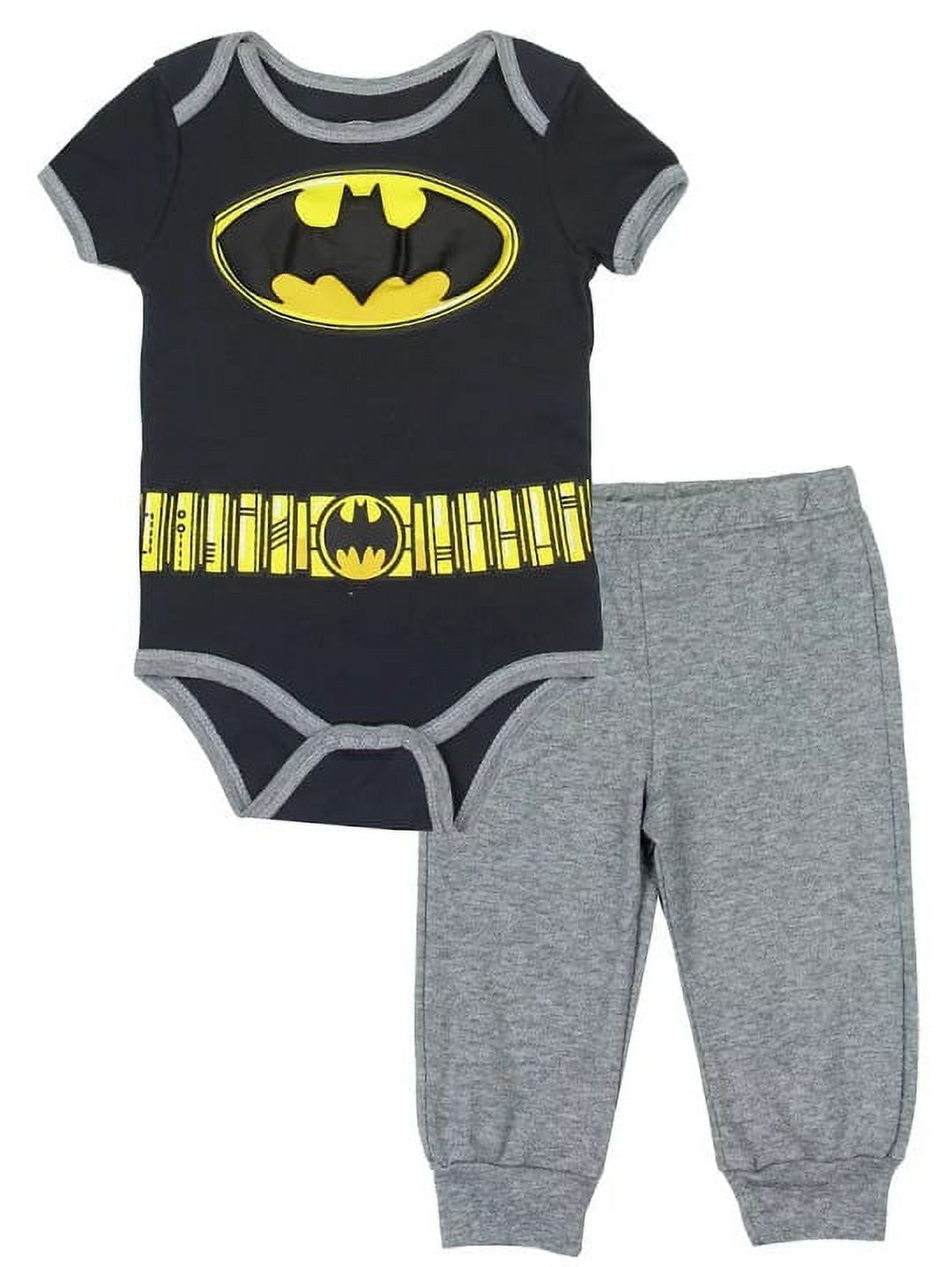 DC Comics Baby Boys' Batman Logo Bodysuit and Pants Set - Walmart.com
