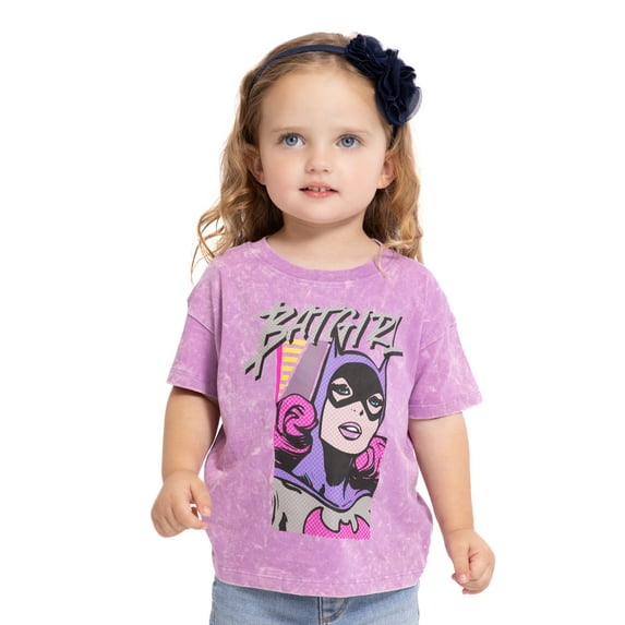 DC Comics Toddler Girls' Batgirl Graphic Tee with Short Sleeves, Sizes ...