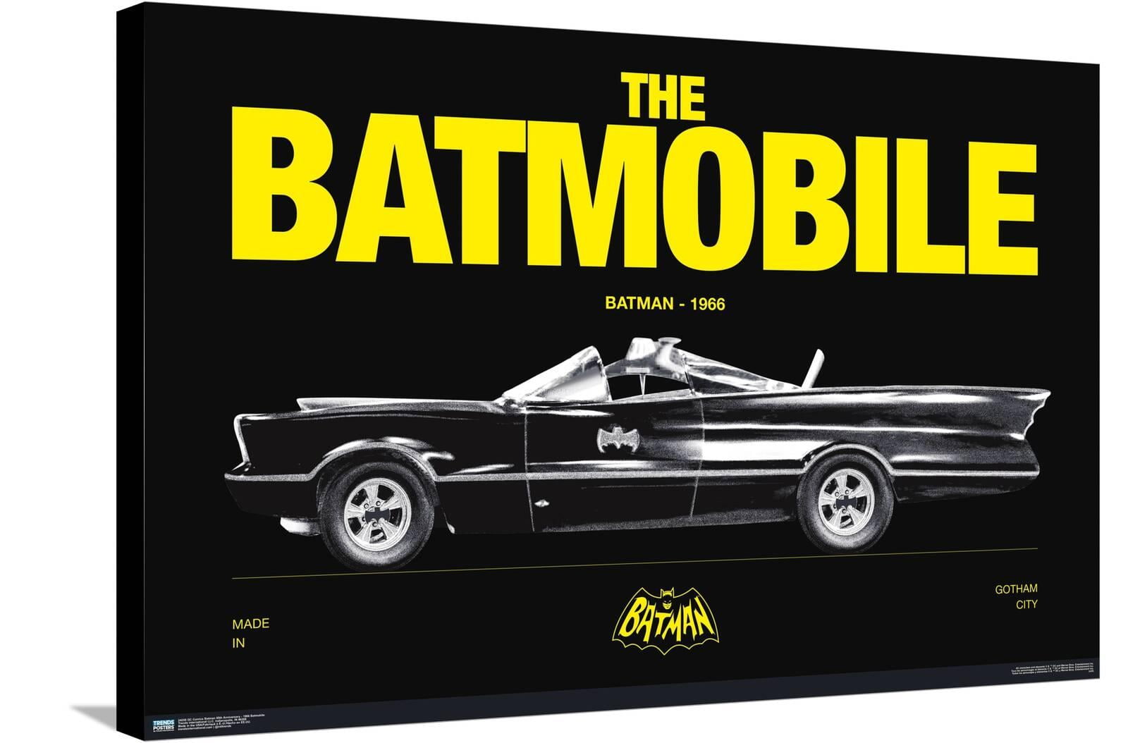 DC Comics Batman: 85th Anniversary - 1966 Batmobile Canvas Wall Poster ...