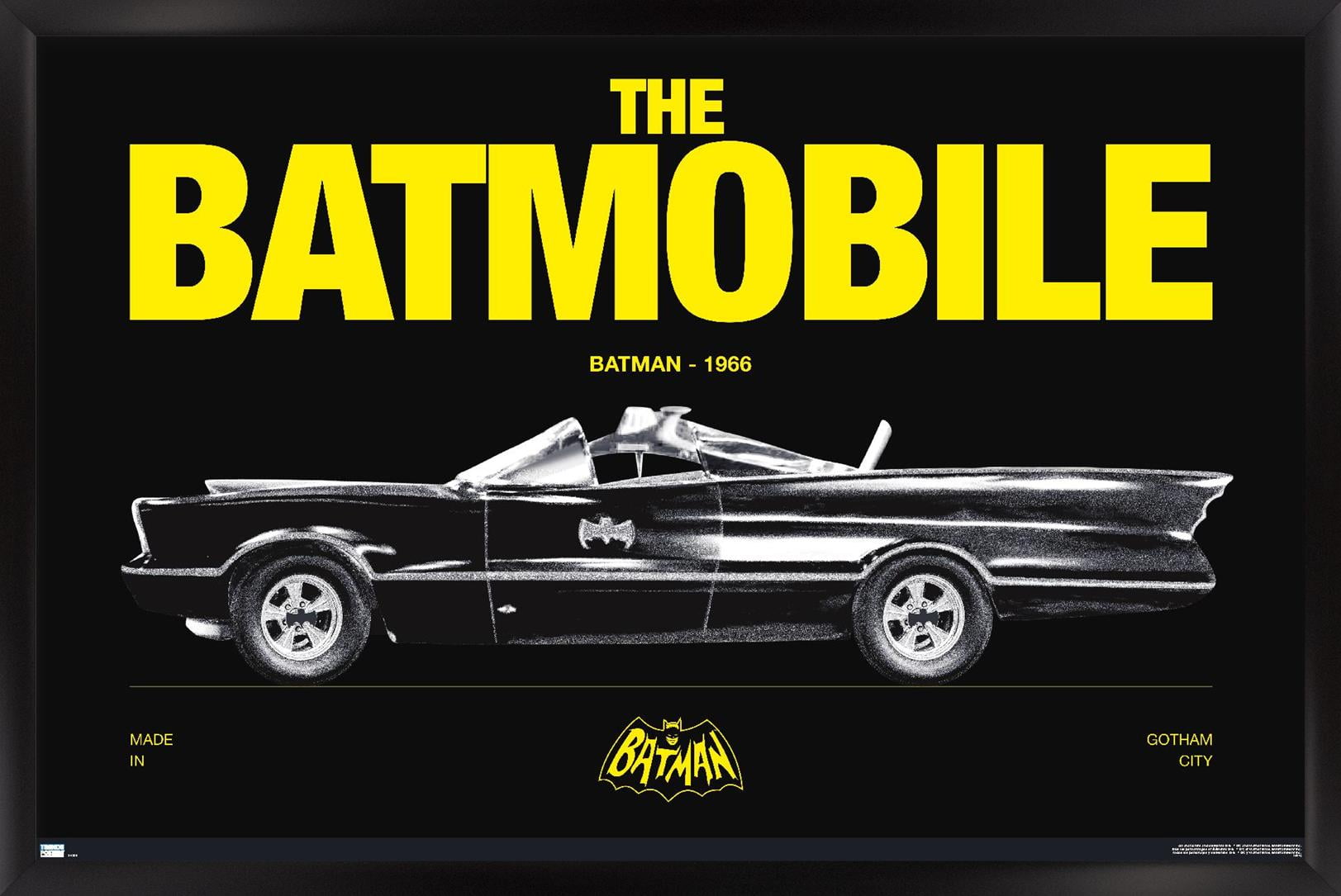 DC Comics Batman: 85th Anniversary - 1966 Batmobile Wall Poster, 22.375 ...
