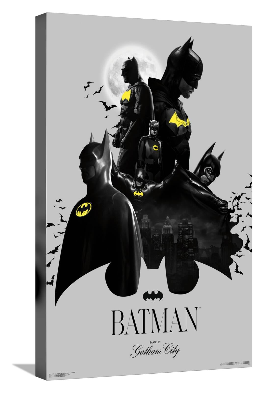 DC Comics Batman: 85th Anniversary - Batman Collage Canvas Wall Poster ...
