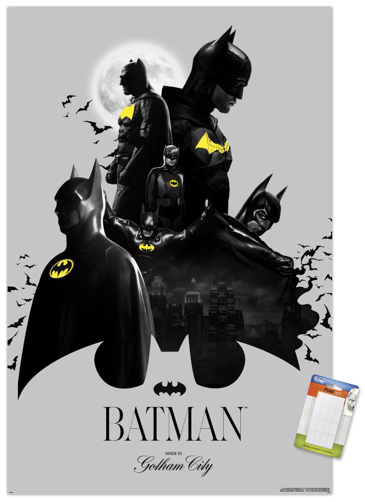DC Comics Batman: 85th Anniversary - Batman Collage Wall Poster, 22.375 ...