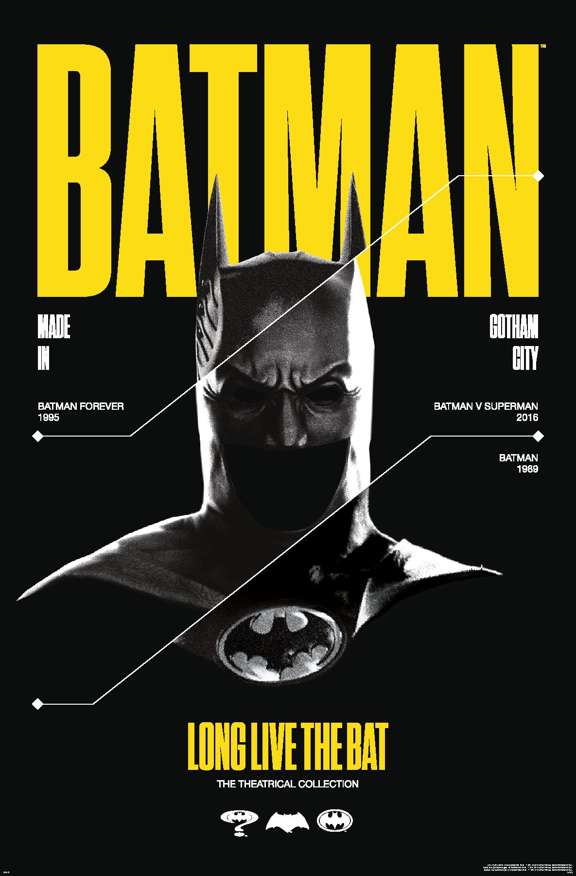 DC Comics Movie The Flash - Batman Triptych Wall Poster, 14.725" x 22. ...