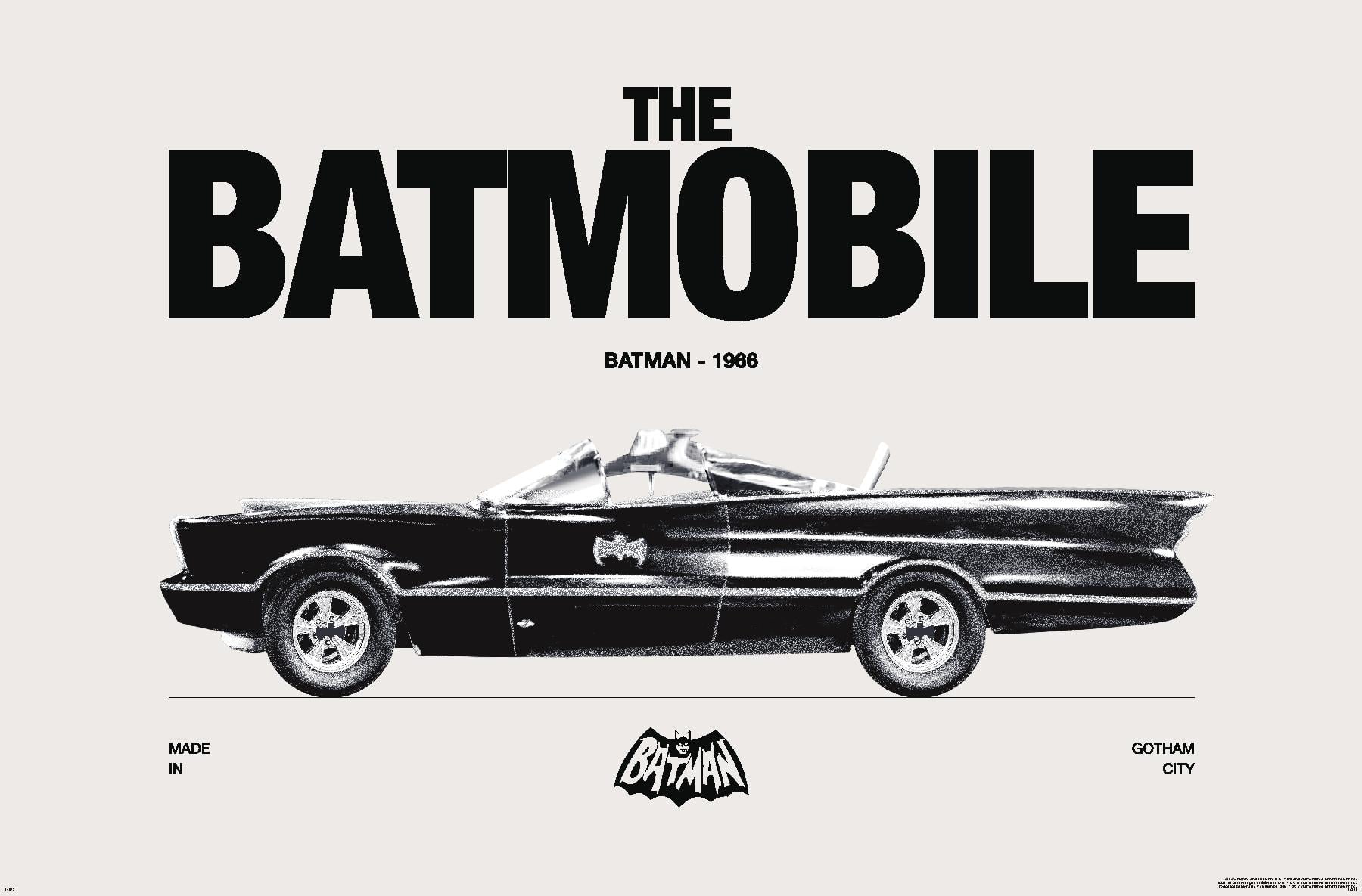 DC Comics Batman: 85th Anniversary - The Batmobile 1966 Wall Poster, 14 ...