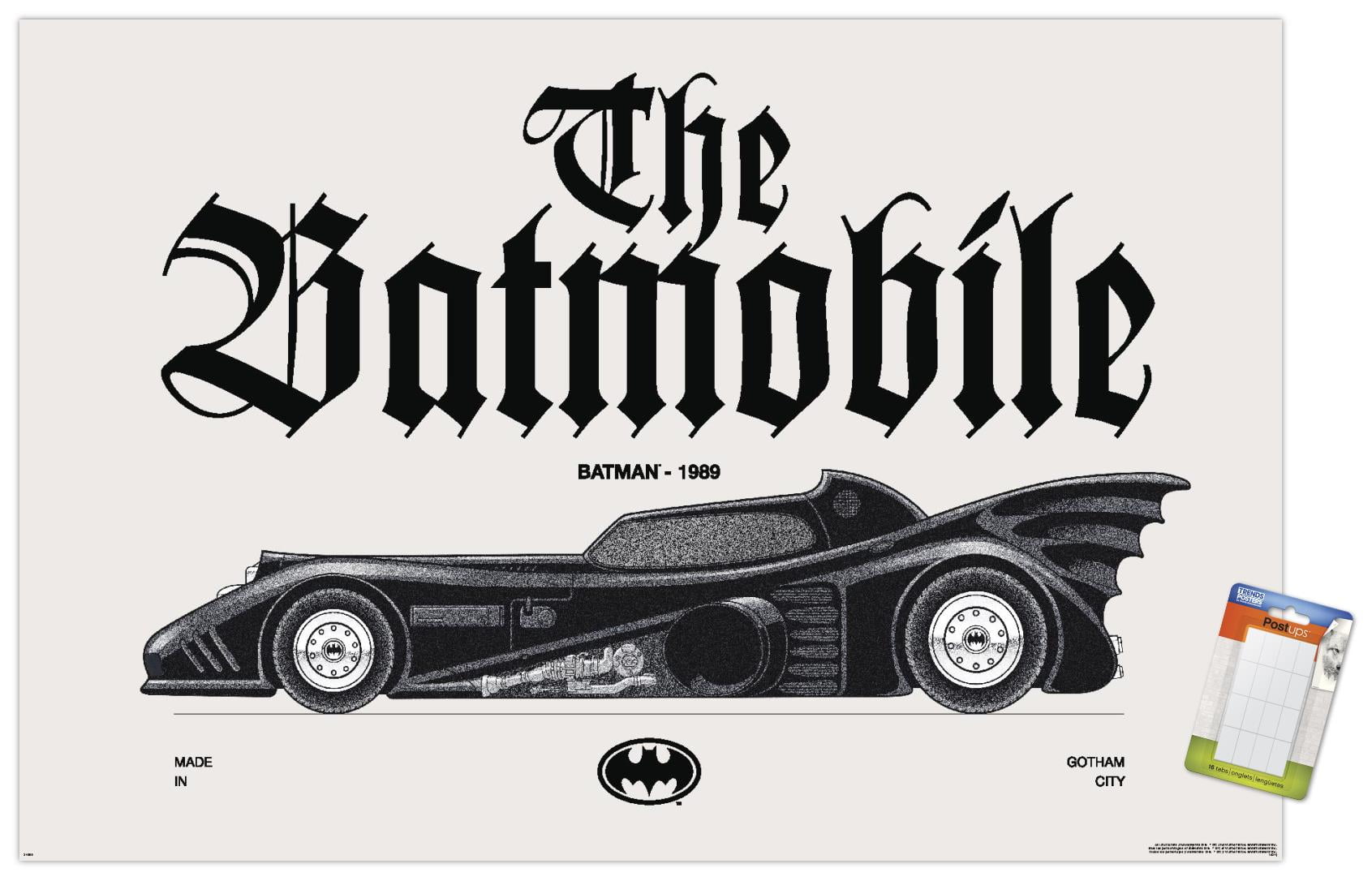 DC Comics Batman: 85th Anniversary - The Batmobile 1989 Wall Poster, 22 ...