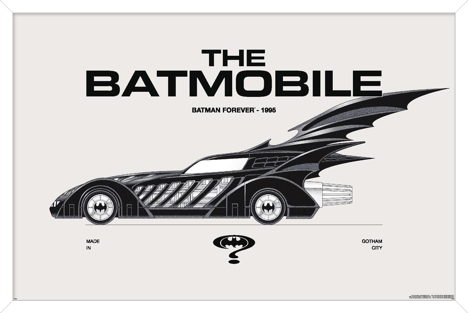 DC Comics Batman: 85th Anniversary - The Batmobile 1995 Wall Poster, 14 ...