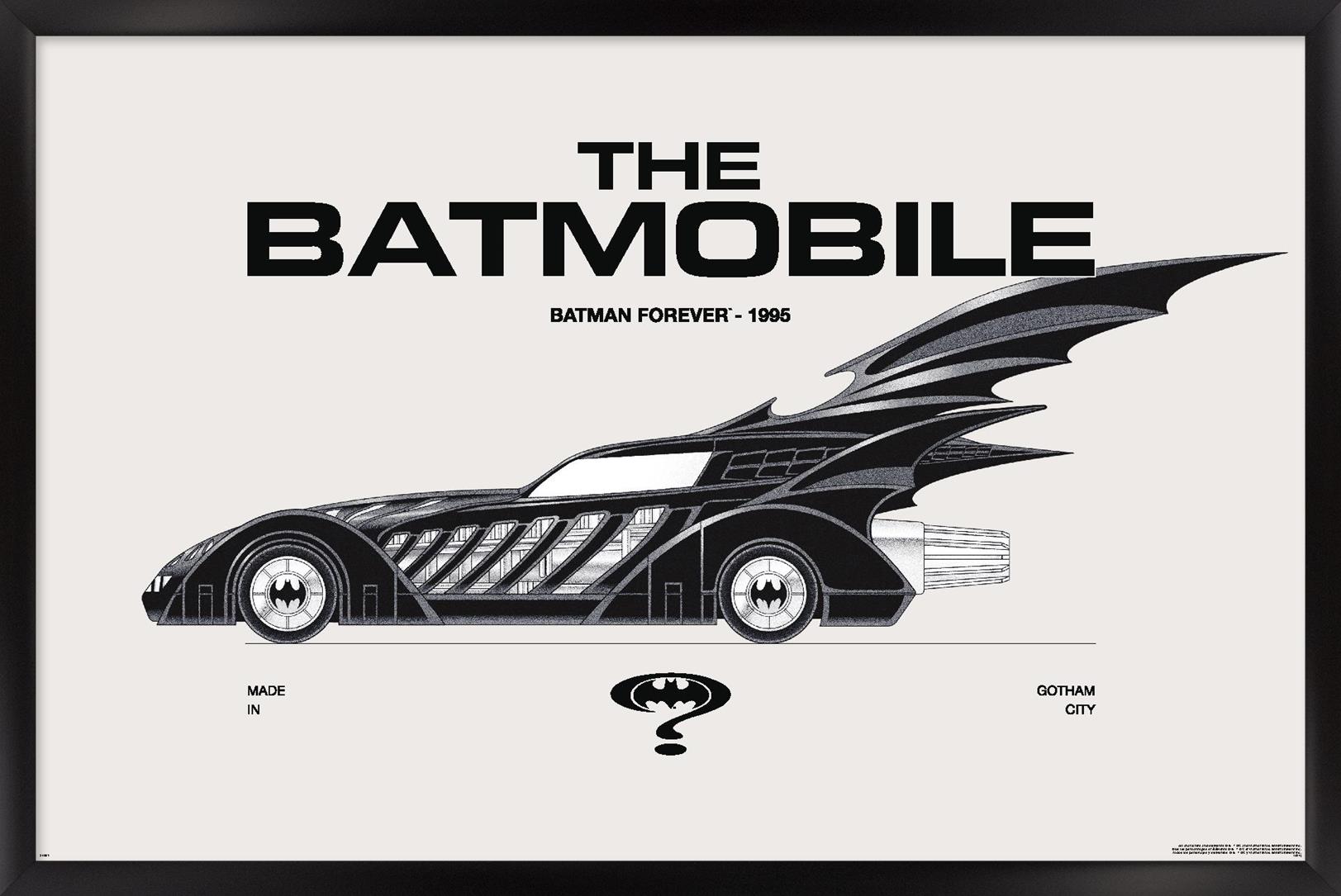 DC Comics Batman: 85th Anniversary - The Batmobile 1995 Wall Poster, 22 ...