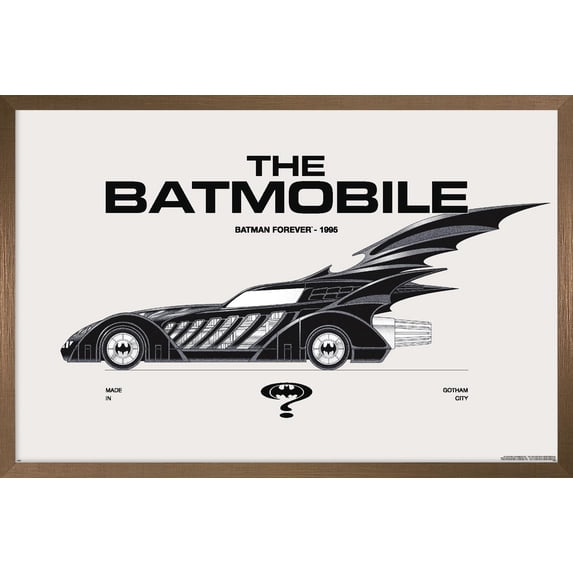 DC Comics Batman: 85th Anniversary - The Batmobile 1995 Wall Poster, 22 ...