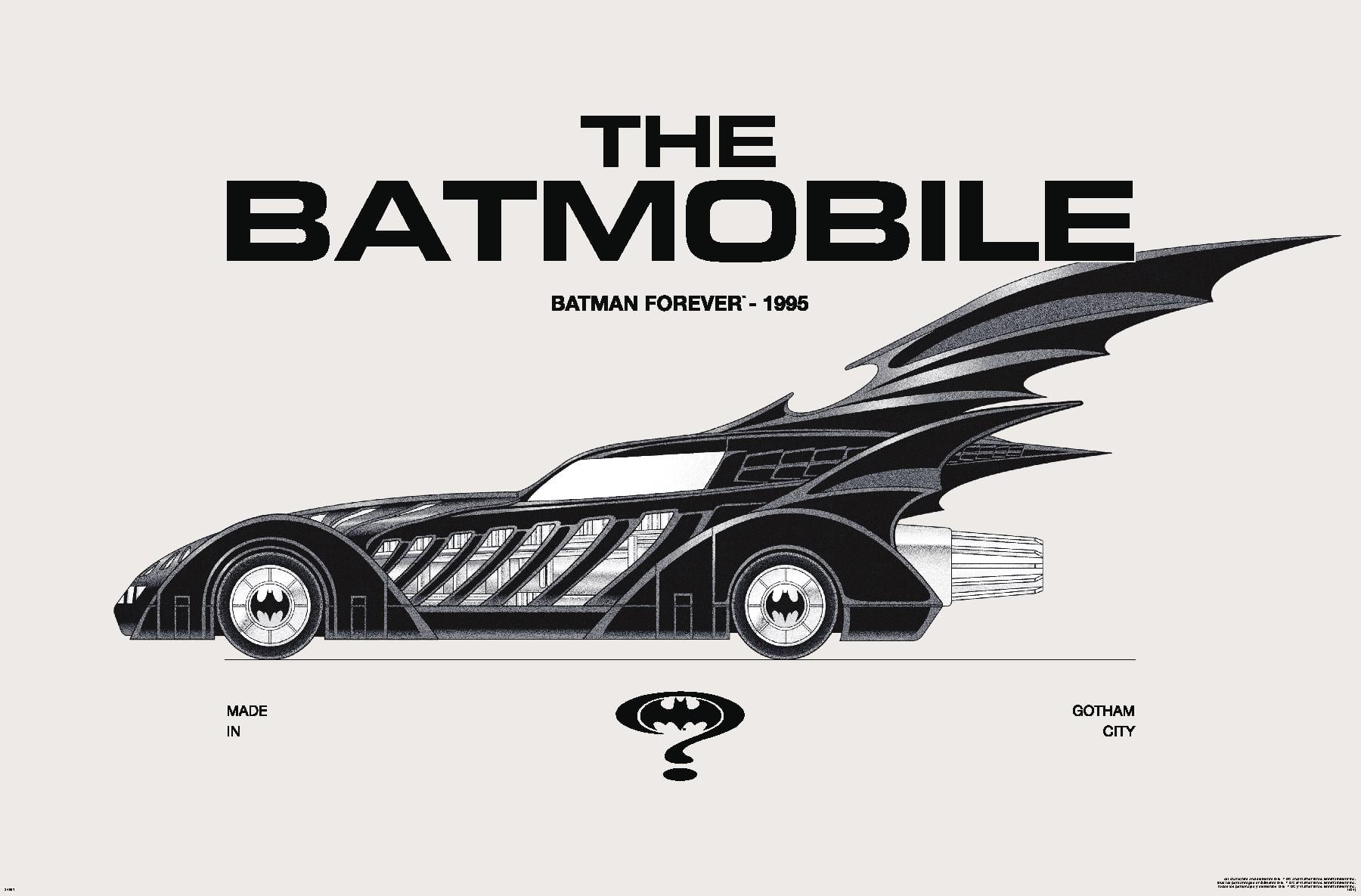 DC Comics Batman: 85th Anniversary - The Batmobile 1995 Wall Poster, 22 ...