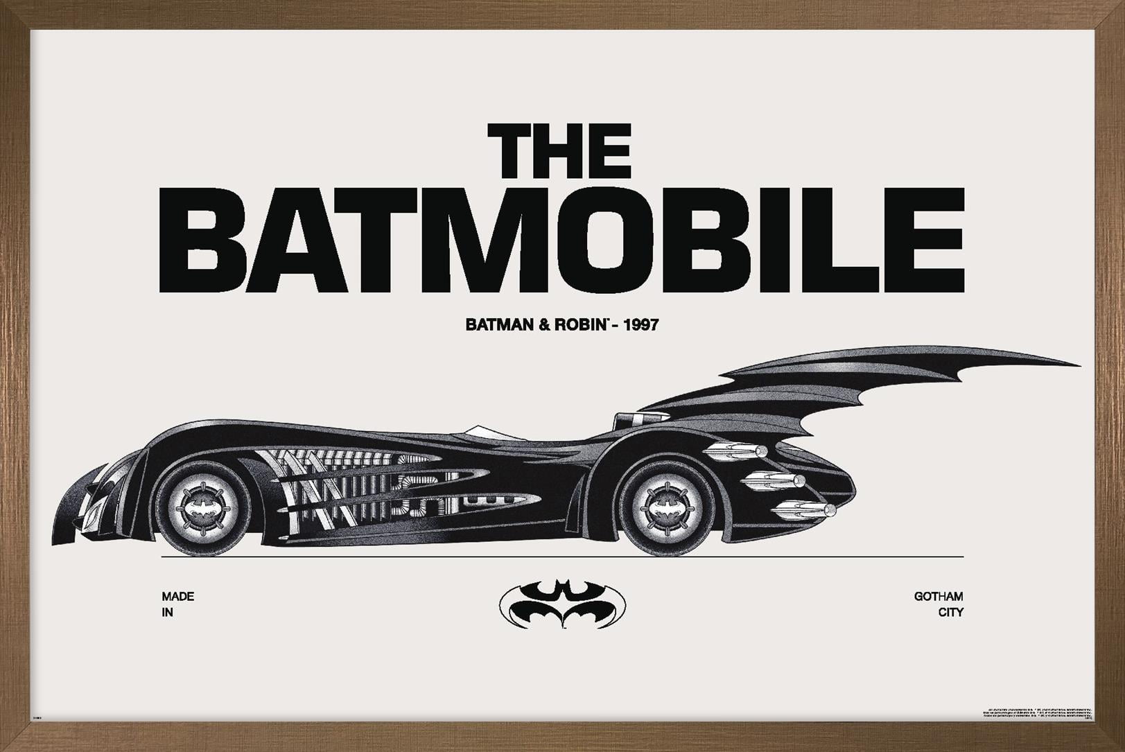 DC Comics Batman: 85th Anniversary - The Batmobile 1997 Wall Poster, 14 ...