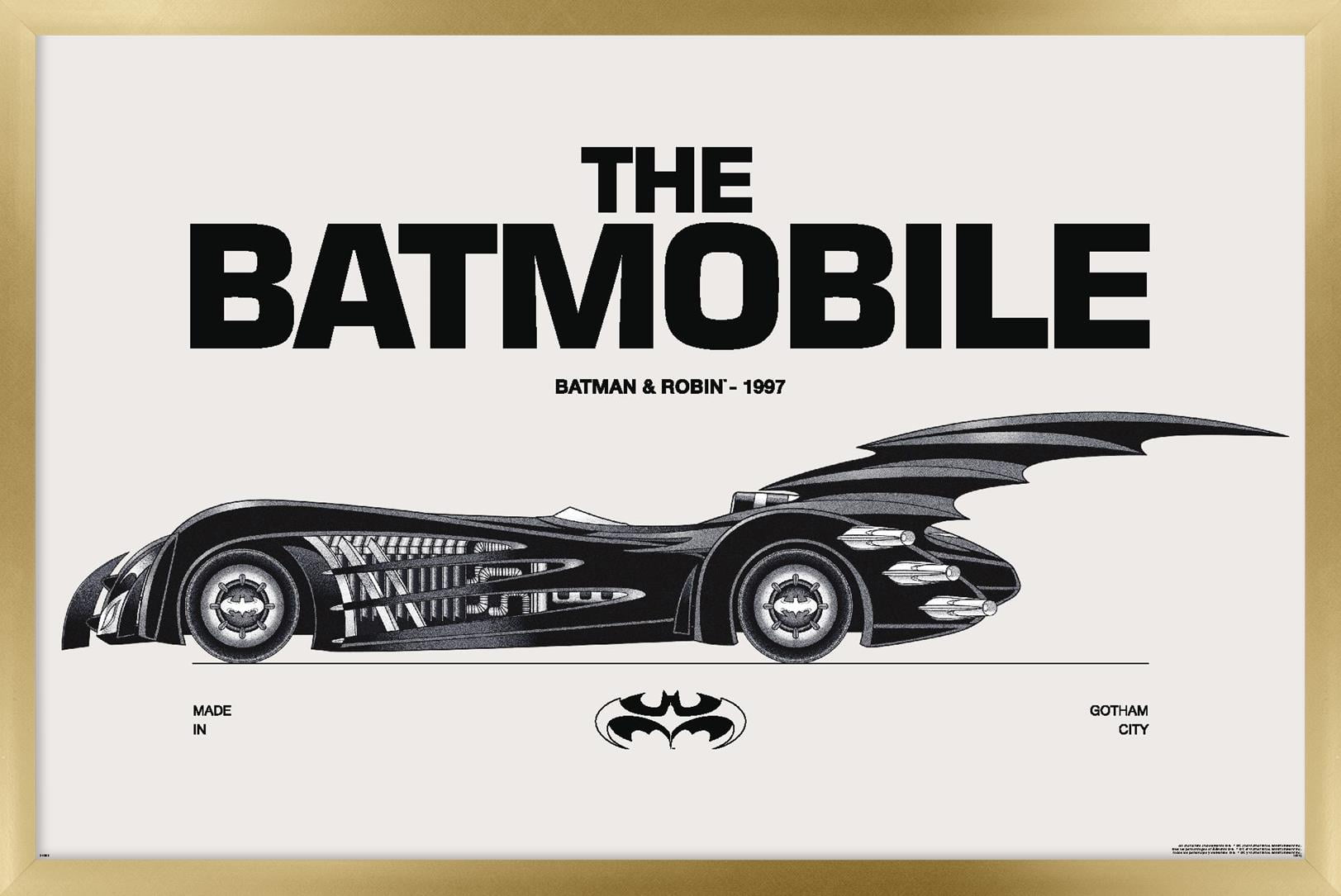 DC Comics Batman: 85th Anniversary - The Batmobile 1997 Wall Poster, 22 ...