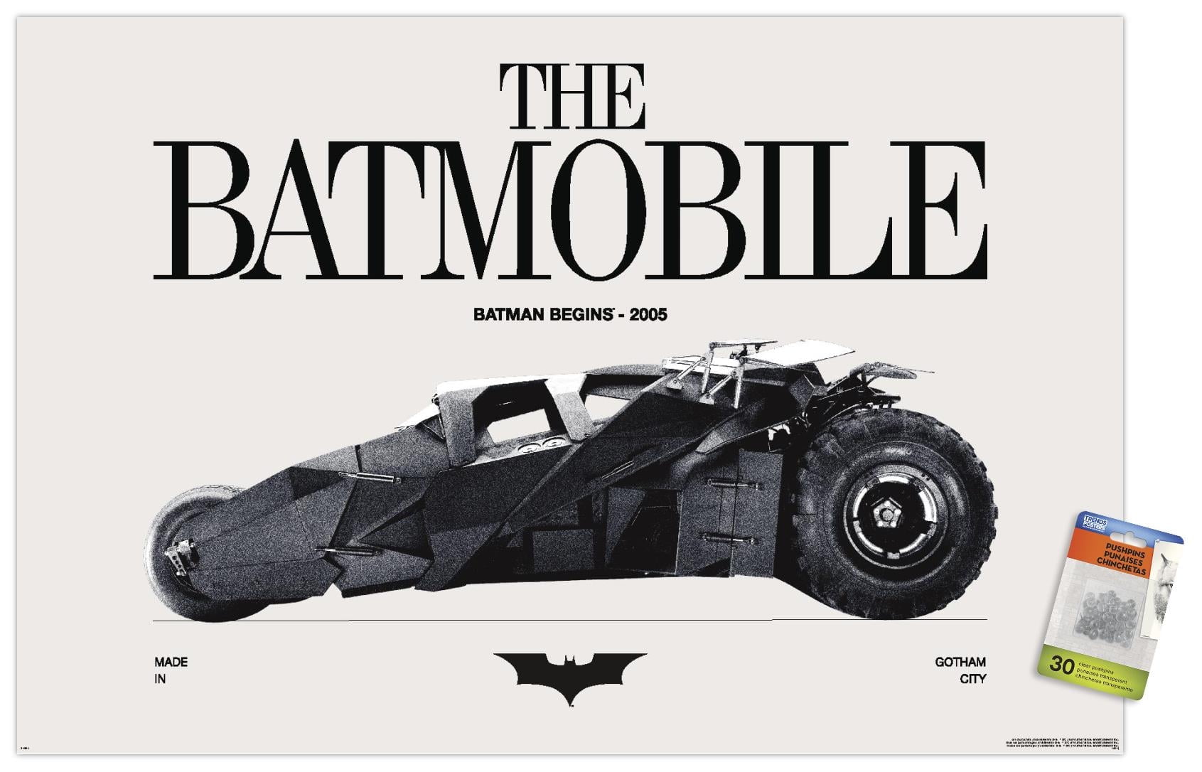 DC Comics Batman: 85th Anniversary - The Batmobile 2005 Wall Poster ...