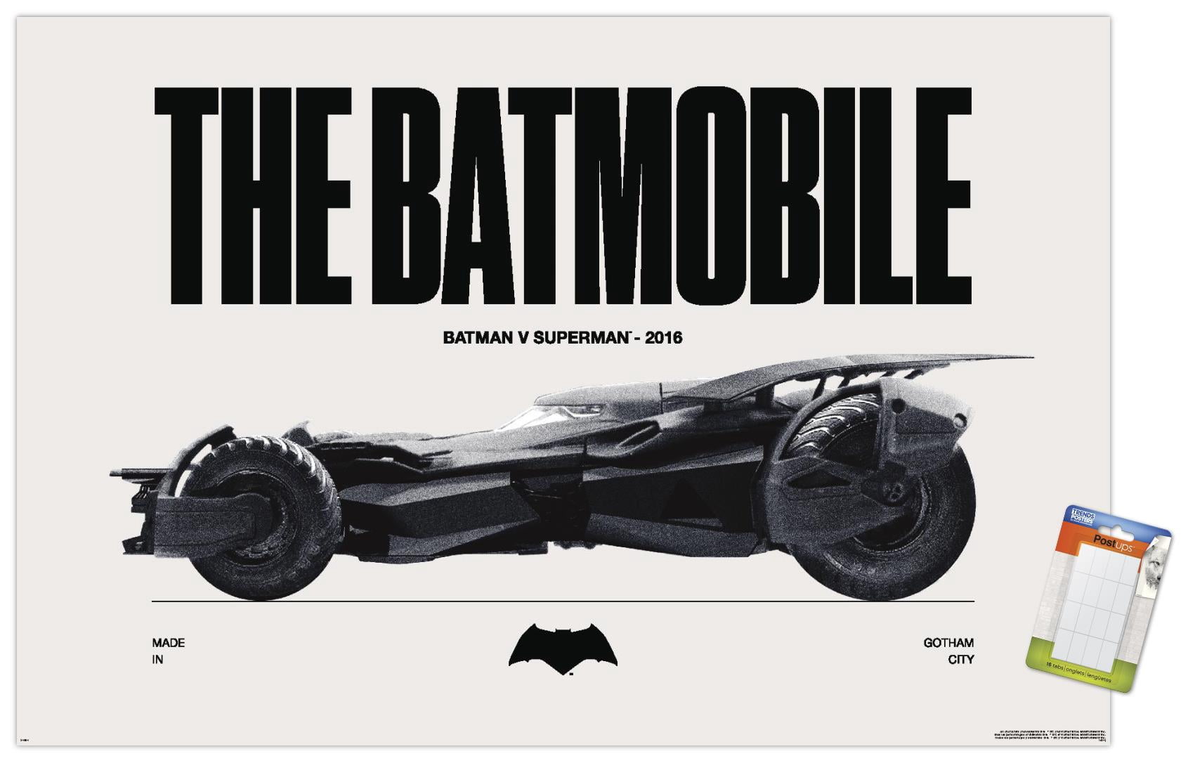 DC Comics Batman: 85th Anniversary - The Batmobile 2016 Wall Poster, 14 ...