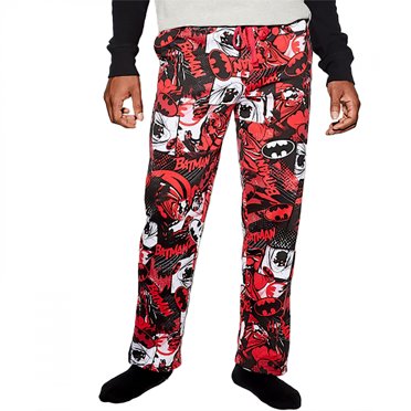 Men's Adult Batman Black Sleep Pants - Gotham Knight Comfort for ...