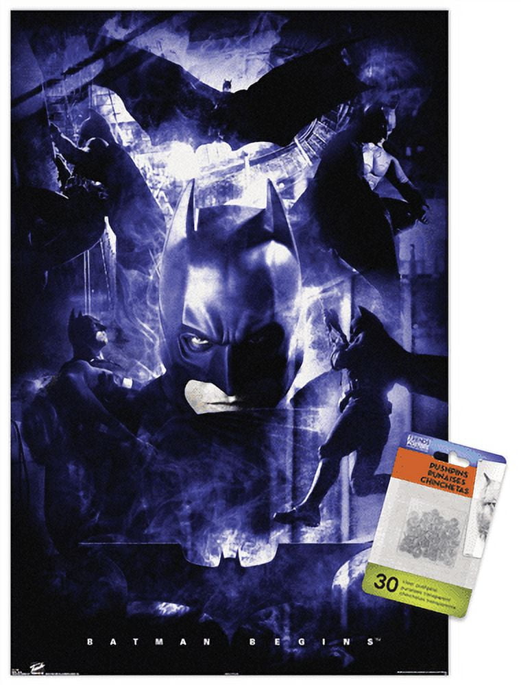 DC Comics - Batman - Action Wall Poster with Push Pins, 14.725" x 22. ...