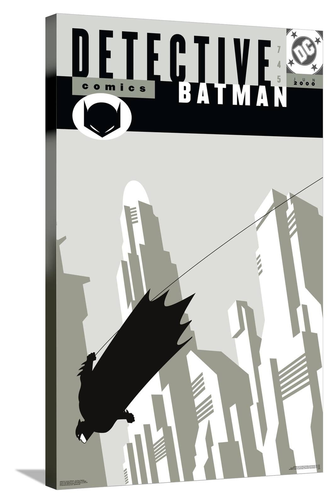 DC Comics Batman - Art Deco Skyline Canvas Wall Poster, 22.375" x 34 ...