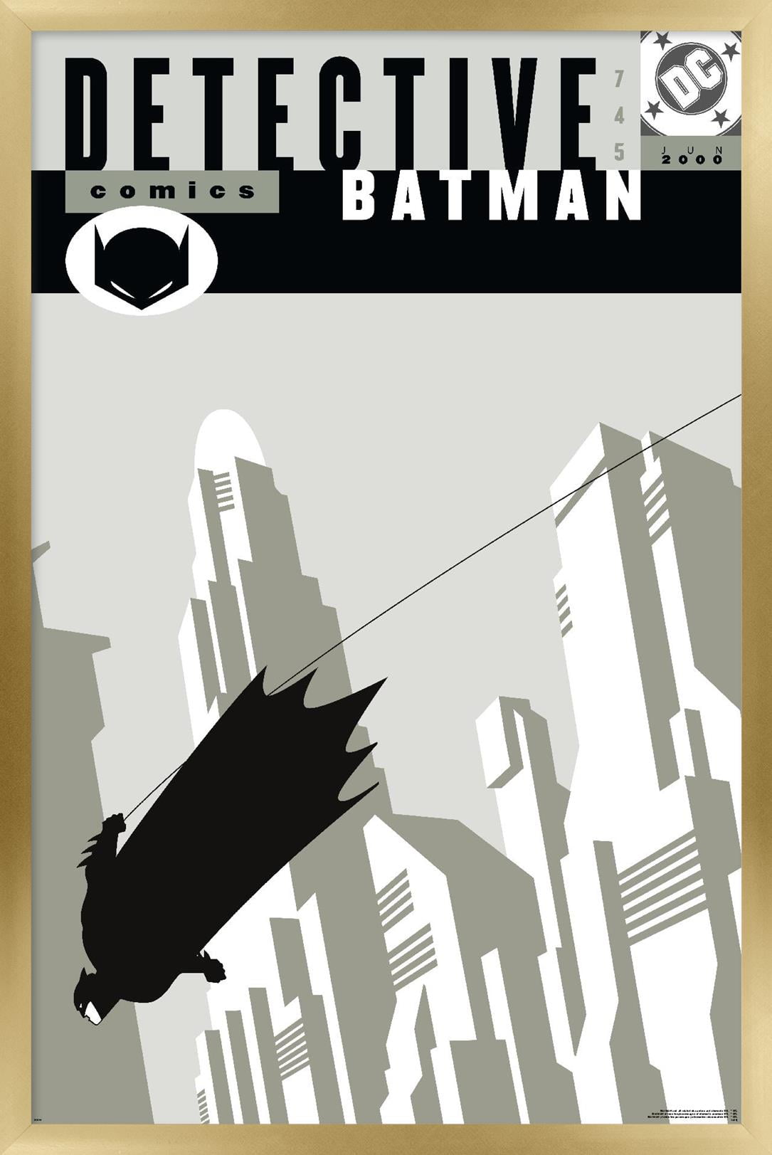 DC Comics Batman - Art Deco Skyline Wall Poster, 22.375" x 34" Framed ...