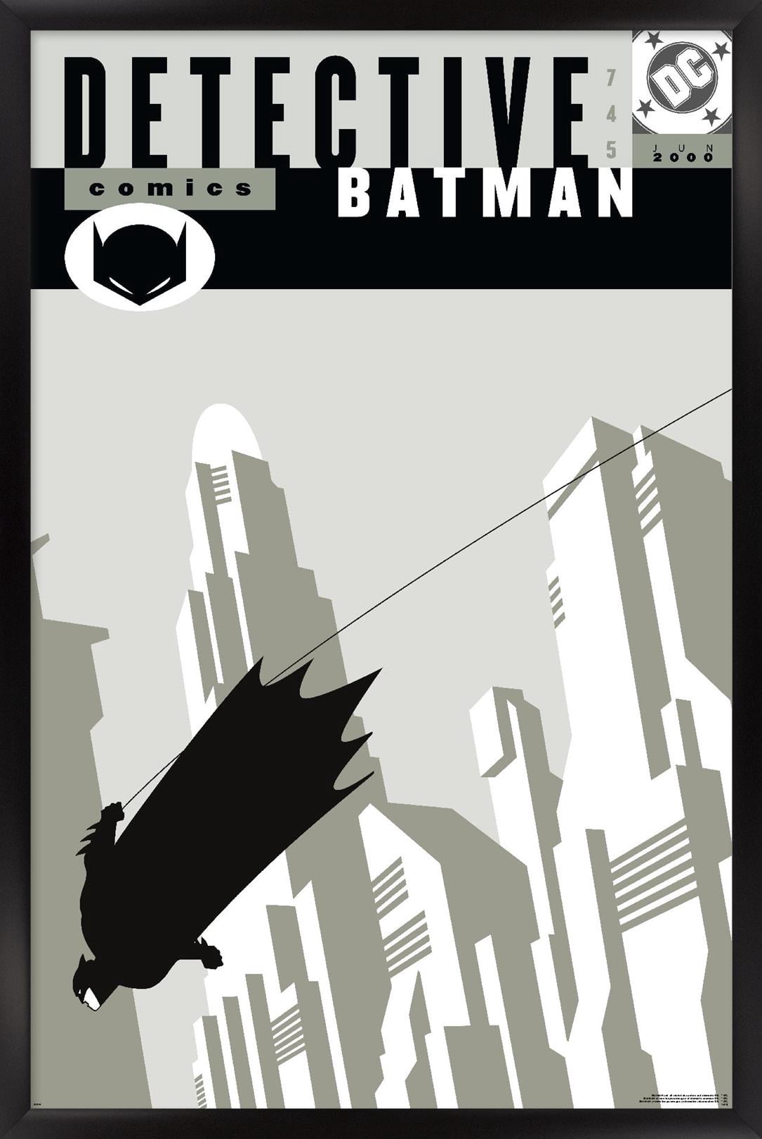 DC Comics Batman - Art Deco Skyline Wall Poster, 22.375" x 34" Framed ...