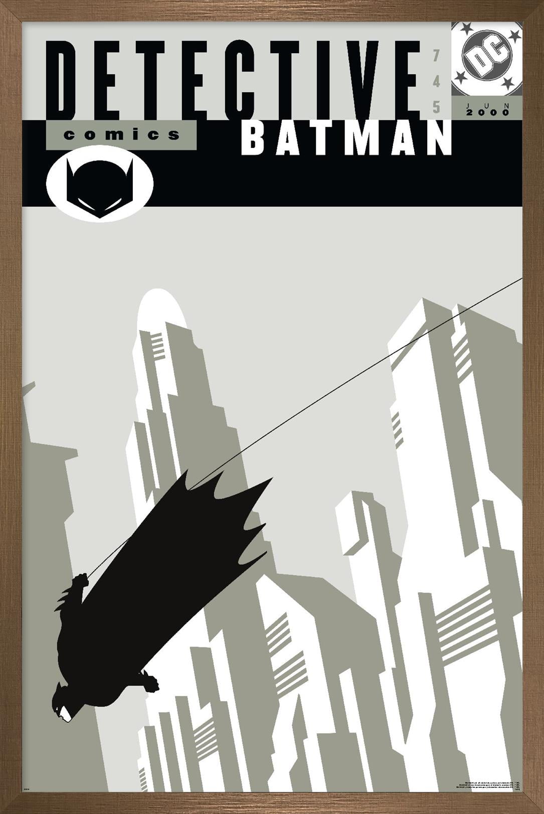 DC Comics Batman - Art Deco Skyline Wall Poster, 22.375" x 34" Framed ...