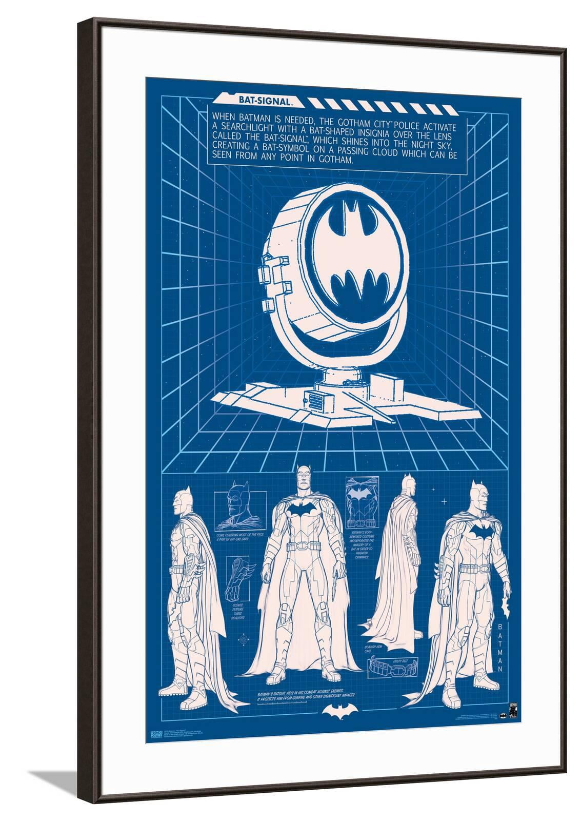 DC Comics Batman - Bat Signal Canvas Wall Poster, 22.375" x 34 ...