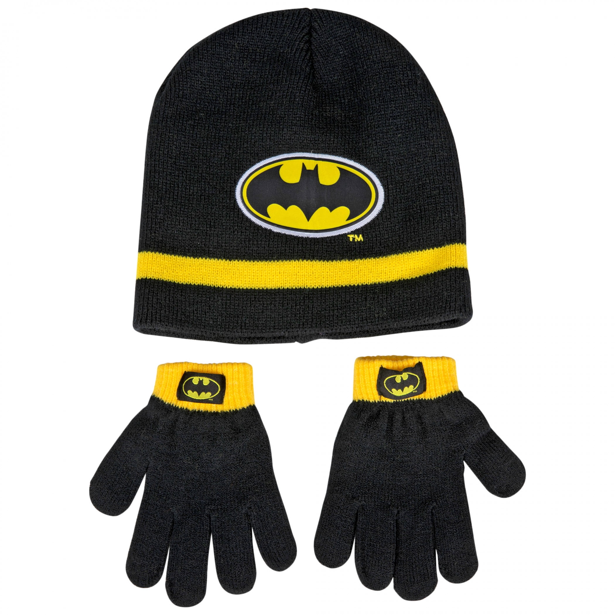 DC Comics Batman Bat Symbol Hat and Mitten Set - Walmart.com