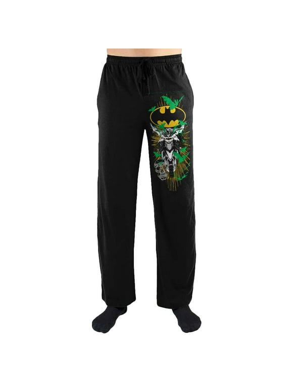 DC Comics Men's Batman Pajama Pants Classic Bat Logo Loungewear Sleep ...