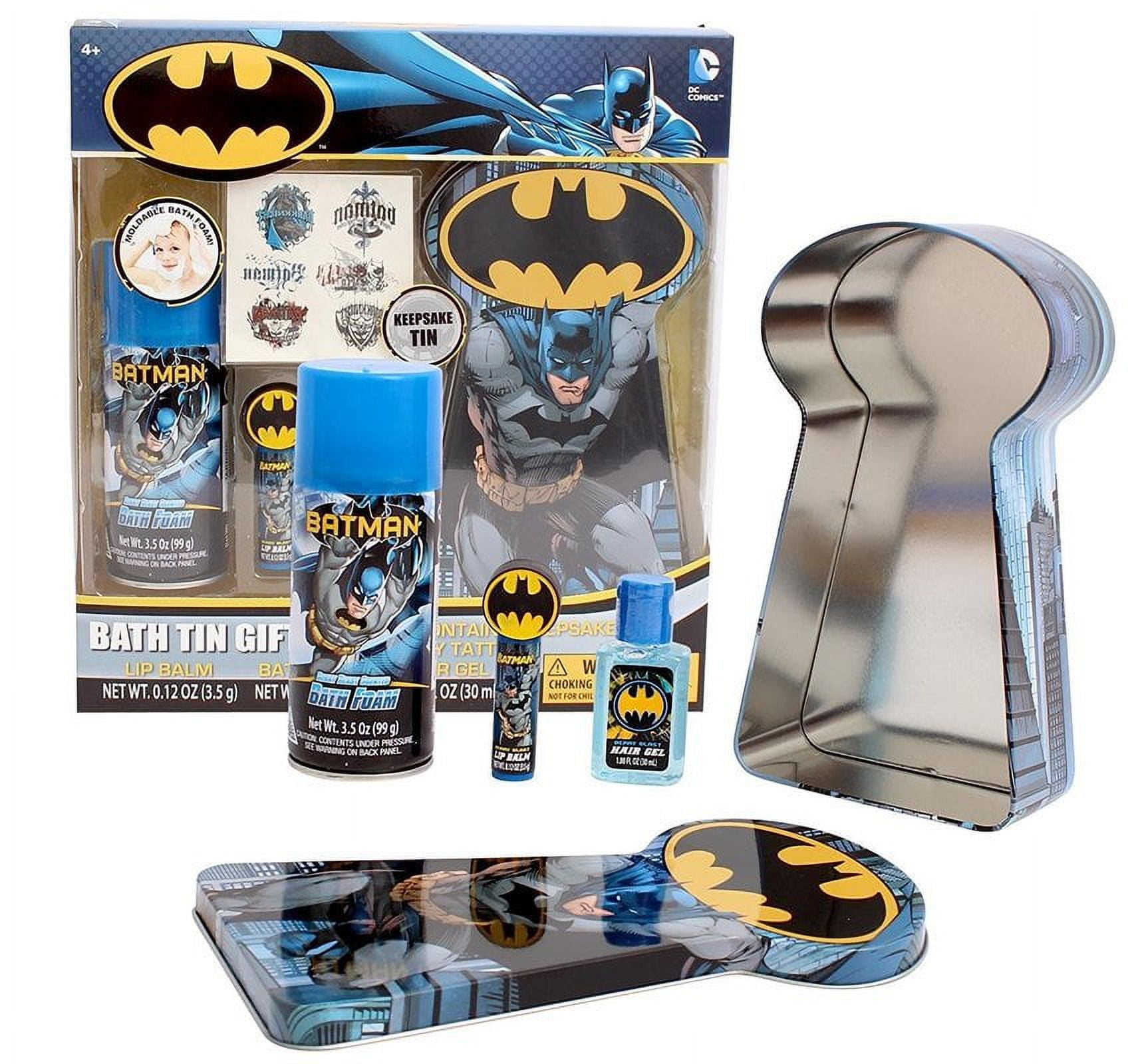 DC Comics Batman Bath Time Tin Gift Set - Walmart.com