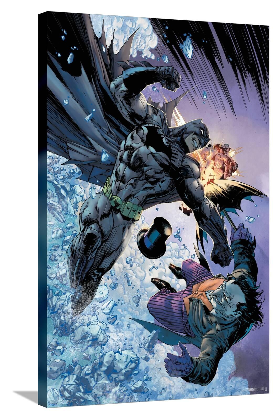DC Comics Batman - Batman Fighting The Penguin Canvas Wall Poster, 22. ...