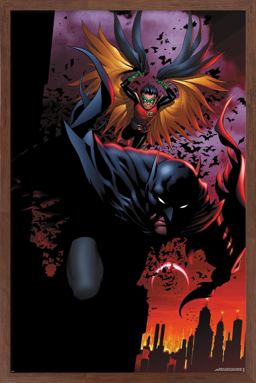 DC Comics Batman - Batman and Robin Attack Wall Poster, 14.725" x 22. ...