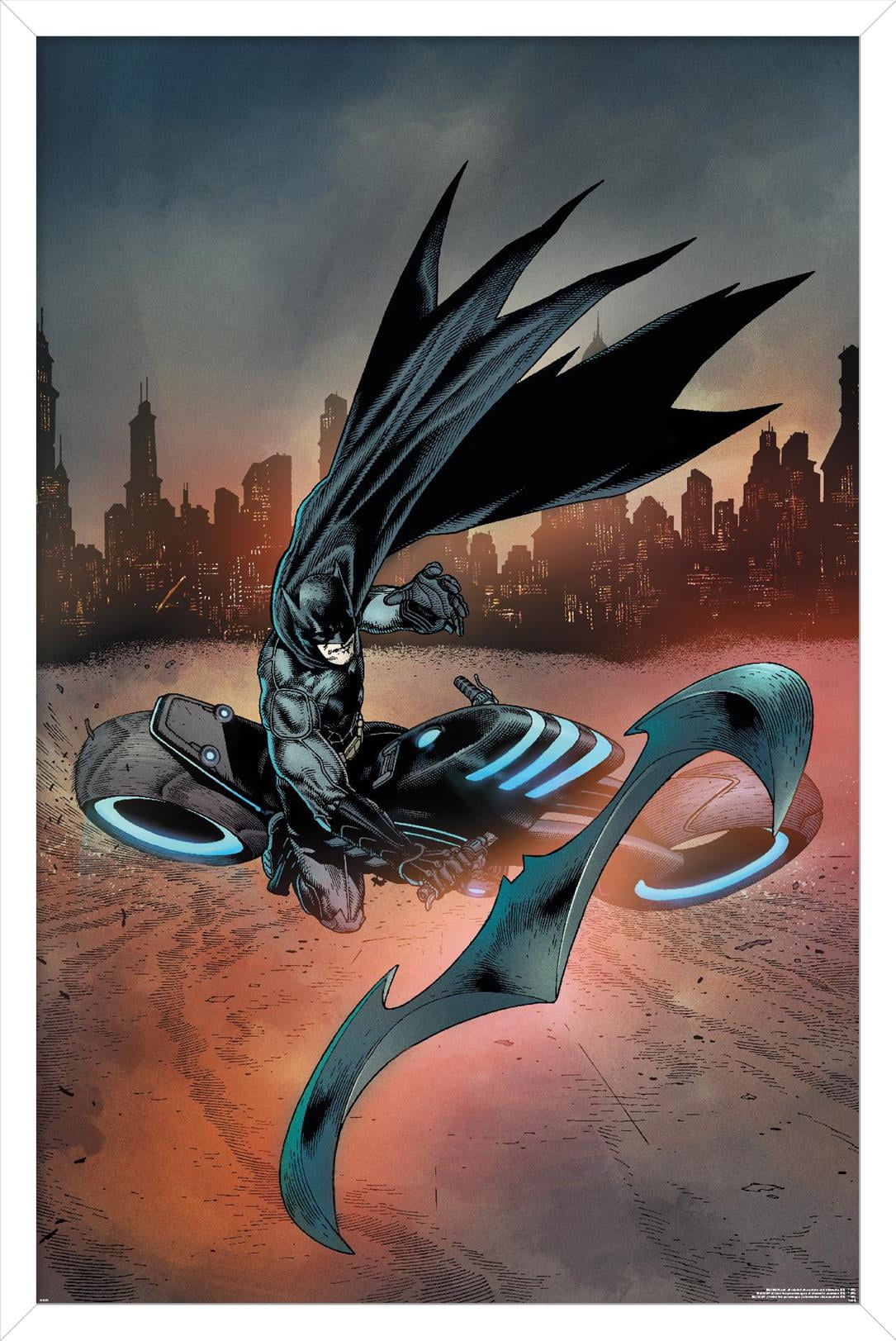 DC Comics Batman - Batman throwing Batarang Wall Poster, 22.375" x 34 ...