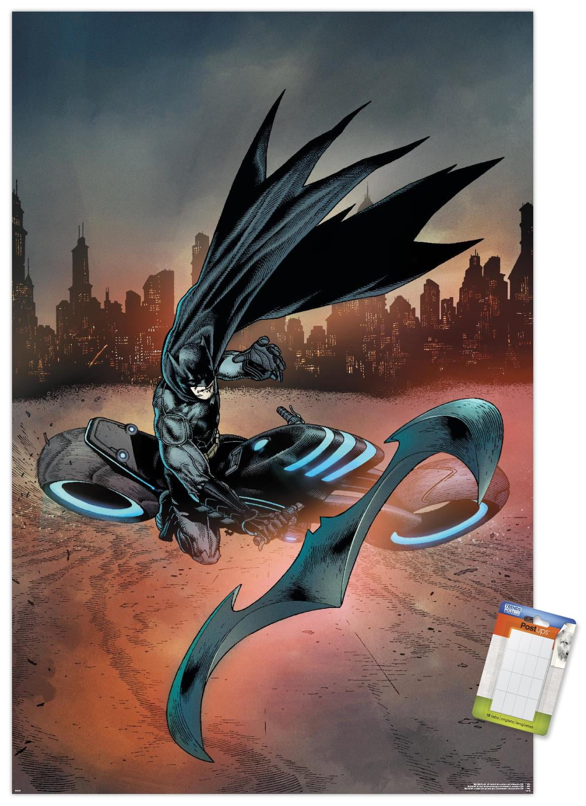 DC Comics Batman - Batman throwing Batarang Wall Poster, 22.375" x 34 ...