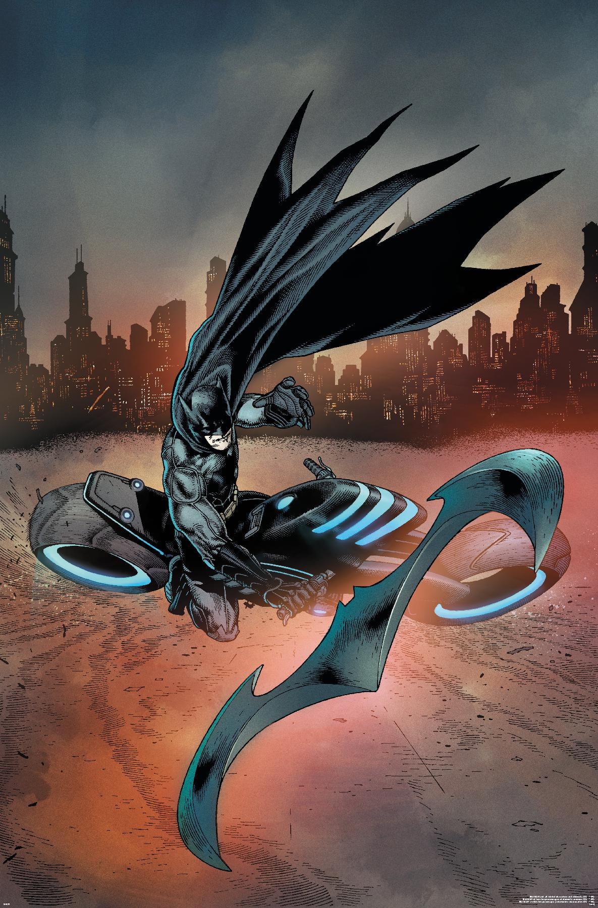 DC Comics Batman - Batman throwing Batarang Wall Poster, 22.375" x 34 ...