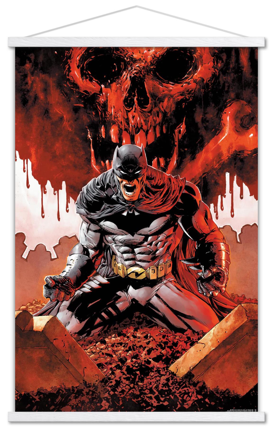 DC Comics Batman - Batman with Bones Wall Poster with Magnetic Frame ...