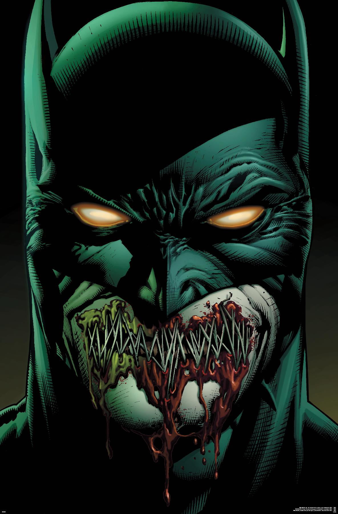 DC Comics Batman - Batman with Stitched Lips Wall Poster, 22.375" x 34 ...