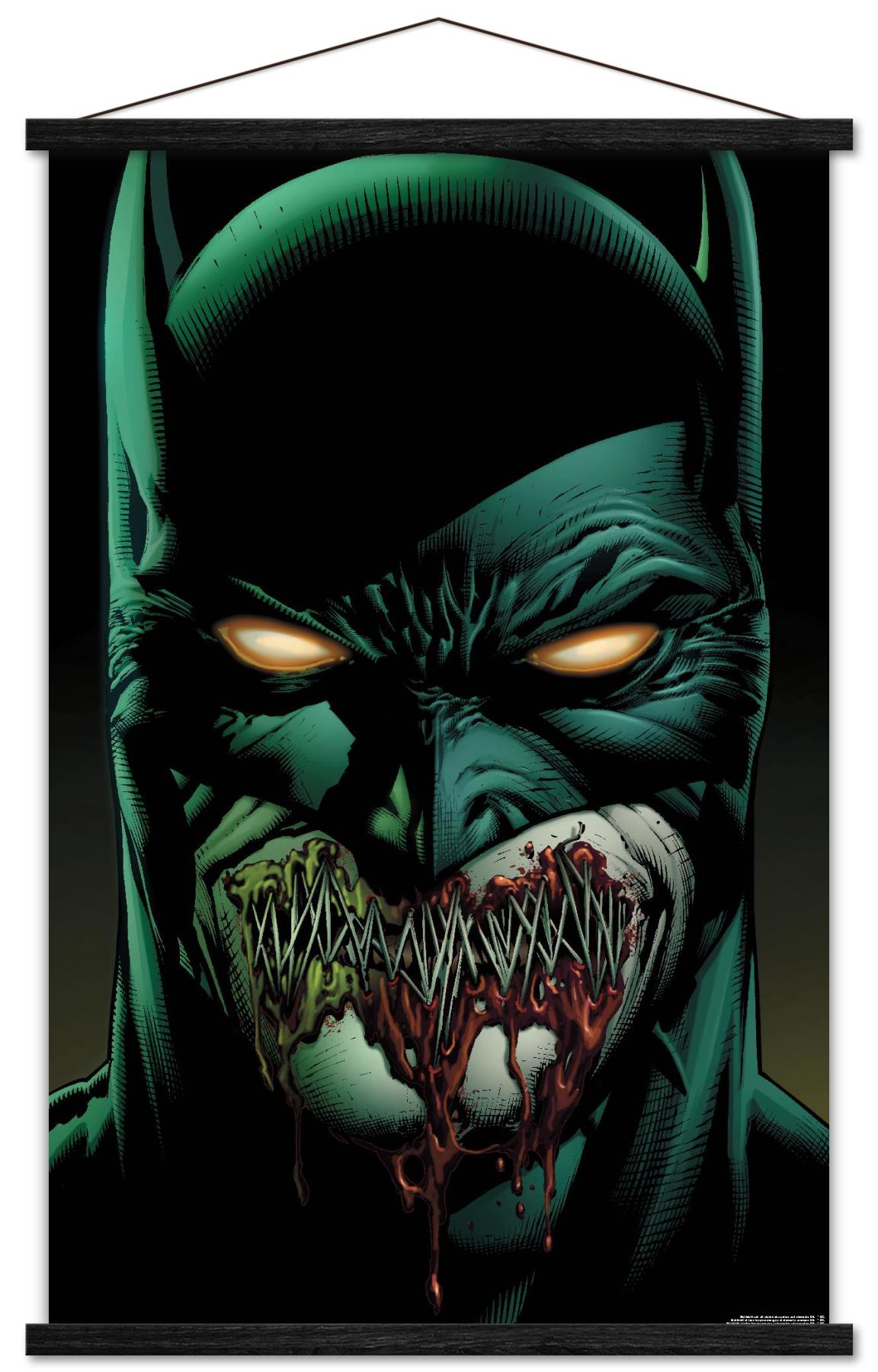 DC Comics Batman - Batman with Stitched Lips Wall Poster with Magnetic ...