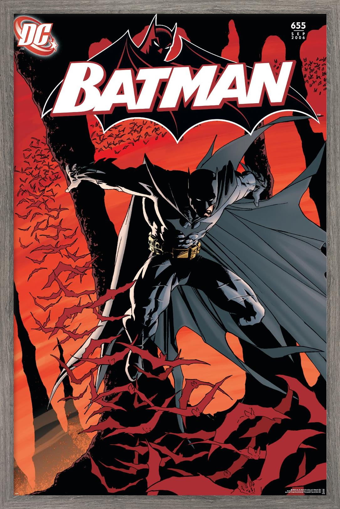 DC Comics Batman - Bats Cover Wall Poster, 14.725" x 22.375" Framed ...