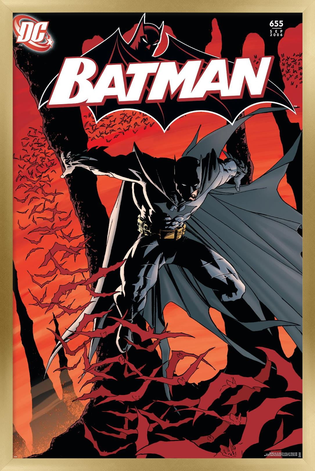 DC Comics Batman - Bats Cover Wall Poster, 14.725" x 22.375" Framed ...