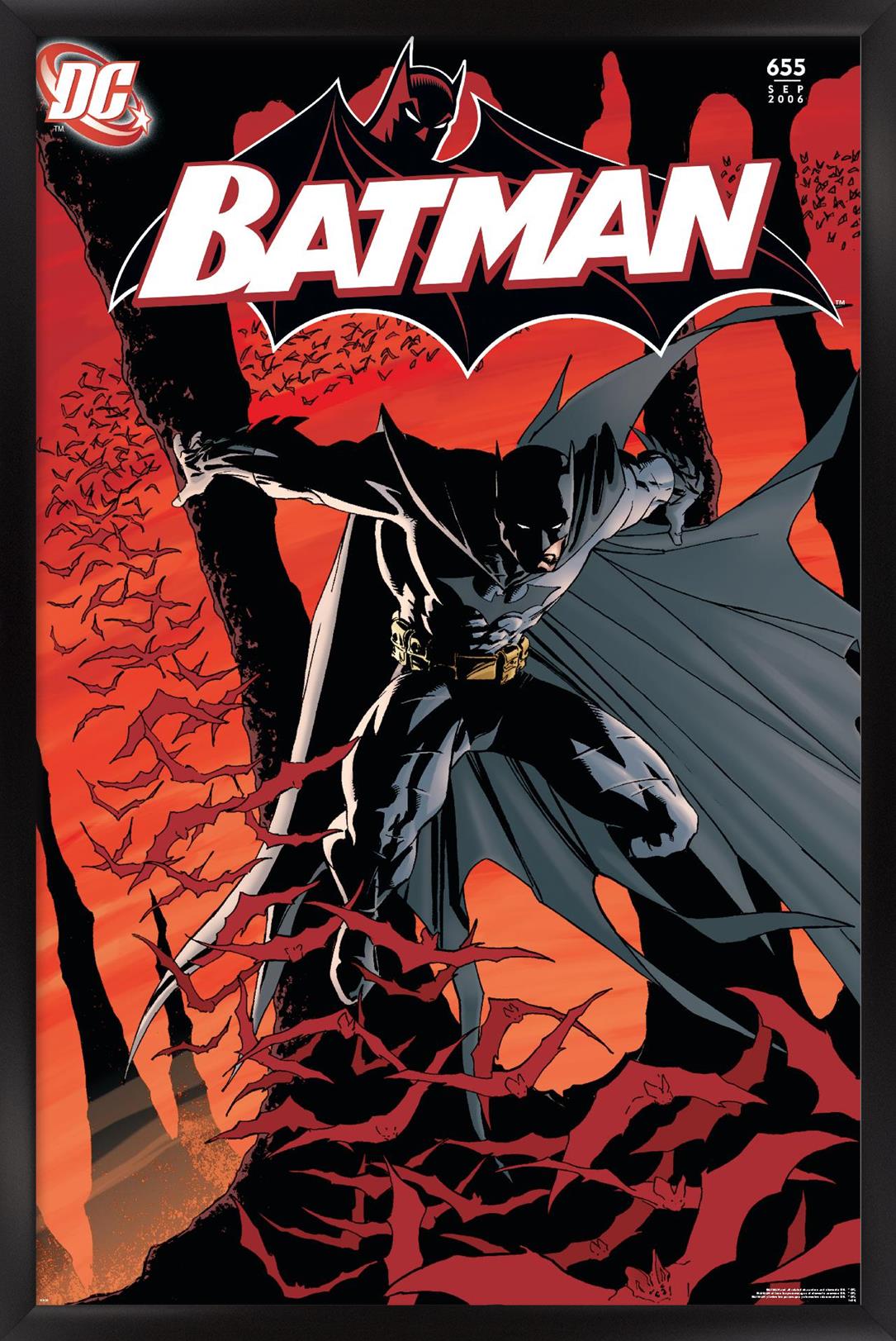 DC Comics Batman - Bats Cover Wall Poster, 22.375" x 34" Framed ...