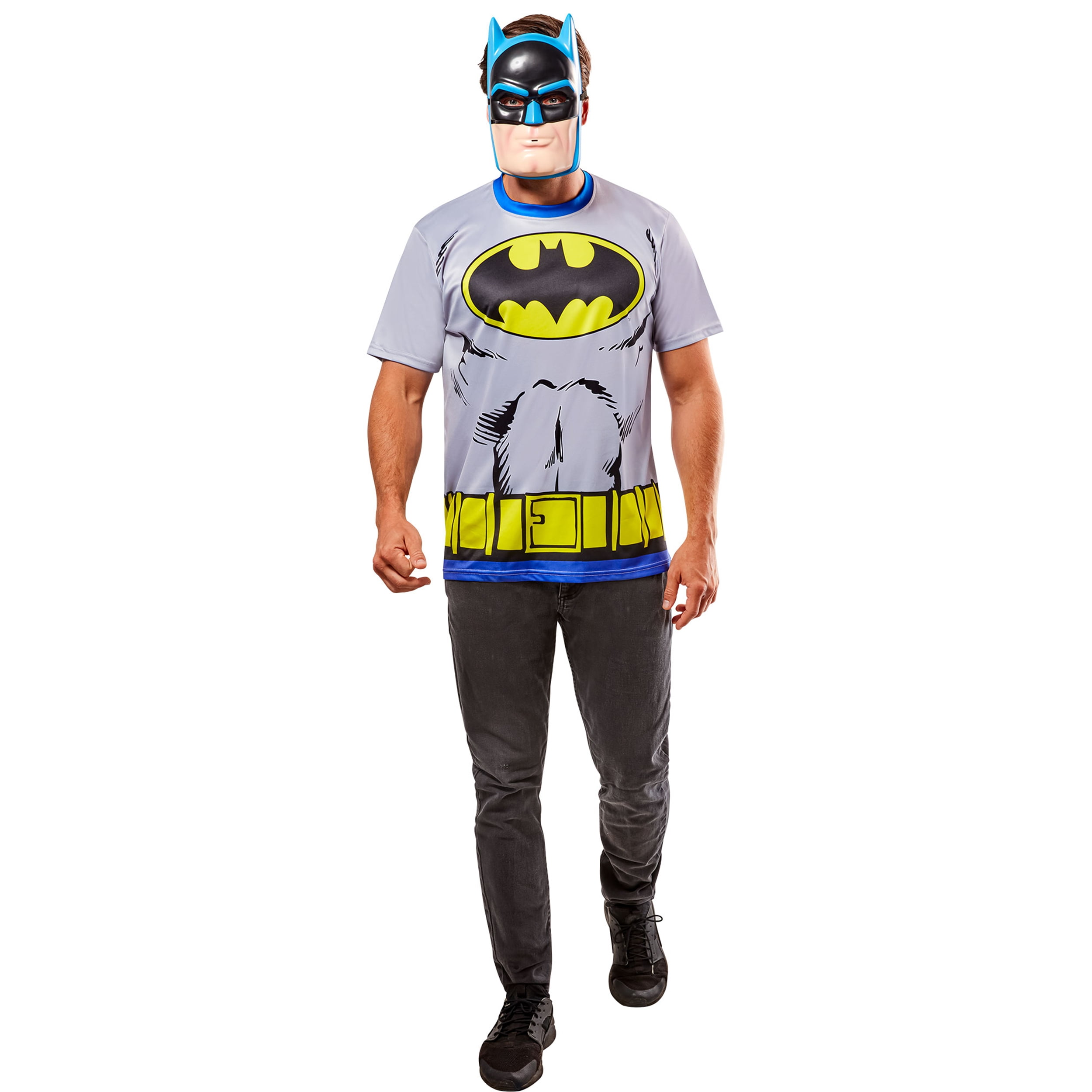 DC Comics Batman Ben Cooper Costume Set for Adults by Rubies, Men's One ...