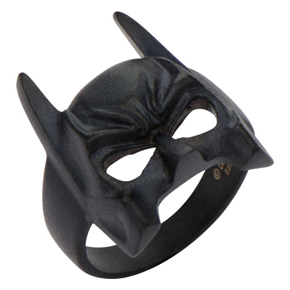 DC Comics Batman Black Stainless Steel Batman Mask Ring | 9 - Walmart.com