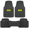 DC Comics - Batman Car Floor Mats 3pc Set - Logo on Heavy Duty Rubber ...