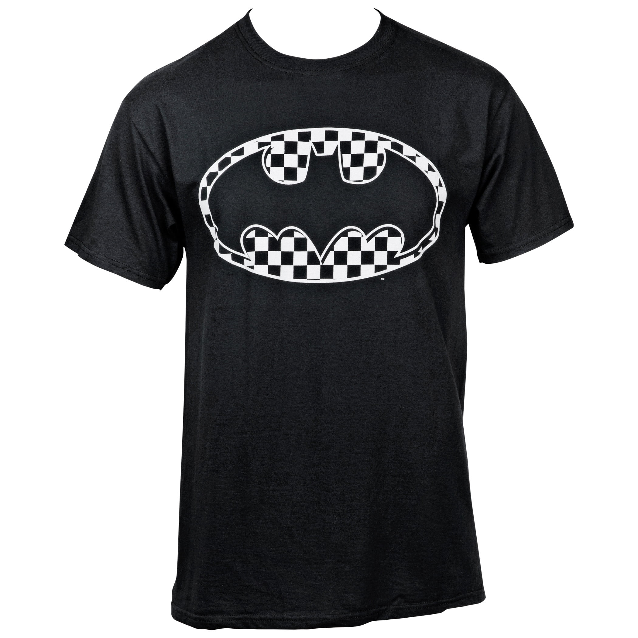 DC Comics Batman Checker Logo Graphic T-Shirt | M - Walmart.com