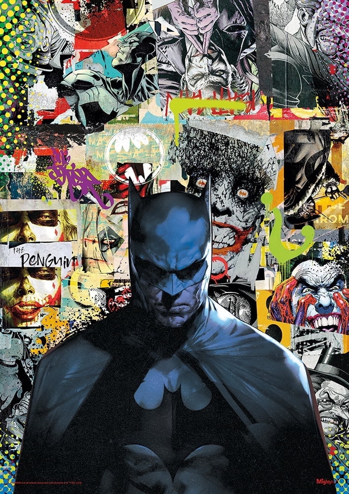 DC Comics (Batman - Collage of Enemies) MightyPrint™ Wall Art ...