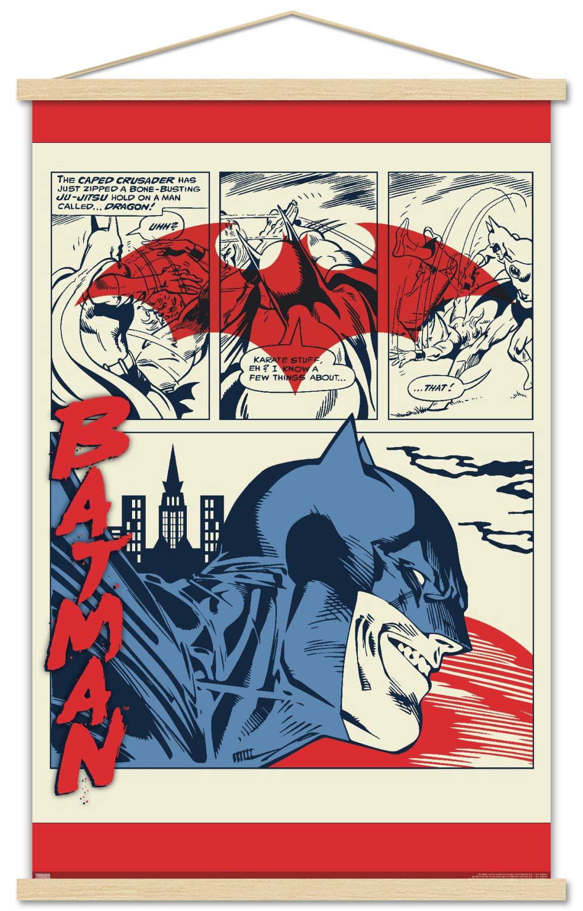 DC Comics Batman - Comics Wall Poster with Wooden Magnetic Frame, 22. ...