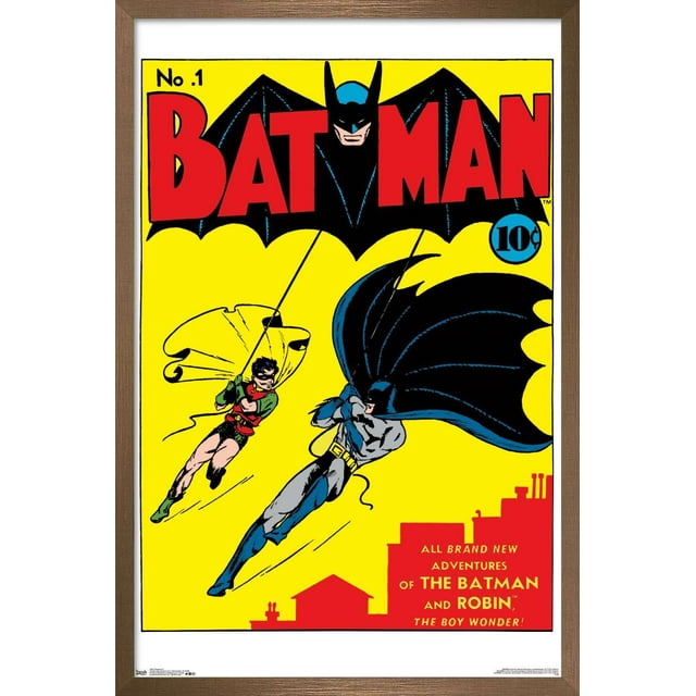DC Comics - Batman - Cover #1 Wall Poster, 22.375" x 34", Framed ...